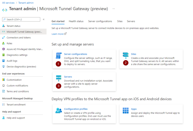 Mise en oeuvre de Microsoft Tunnel pour Microsoft Intune
